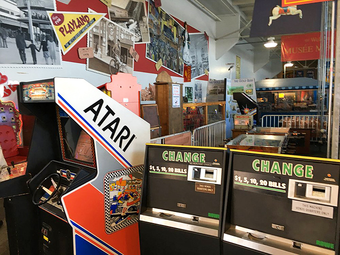 Who needs VR when you've got this? Foosball tables and arcade classics stand shoulder to shoulder, proving that sometimes the best games are the ones that don't need charging.