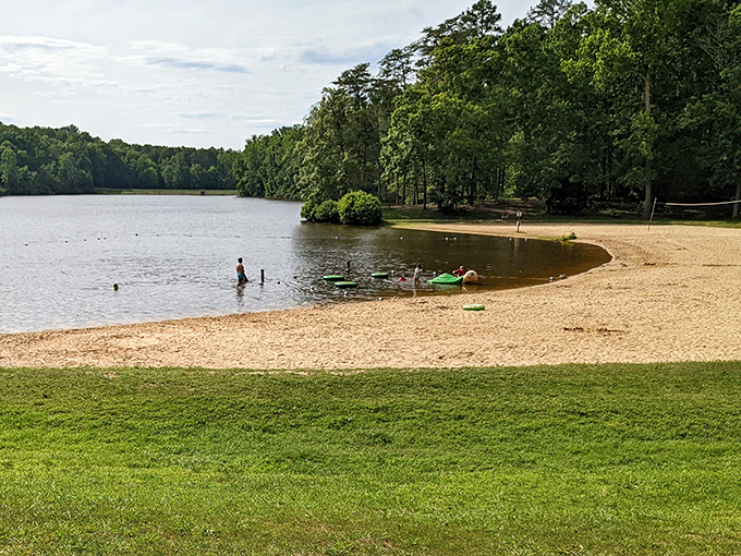 Sand, sun, and smiles: Bear Creek Lake's recipe for the perfect summer day. Just add water!