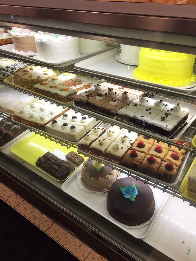 Sweet dreams are made of these. From cakes to pastries, this dessert case is a sugar lover's paradise.