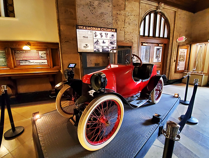 Red, shiny, and guaranteed to awaken your inner child. This vintage beauty might just inspire you to trade in your minivan.