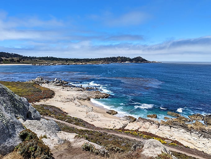 Carmel River State Beach: Where the river meets the sea in a perfect harmony. It's nature's own watercolor painting come to life.