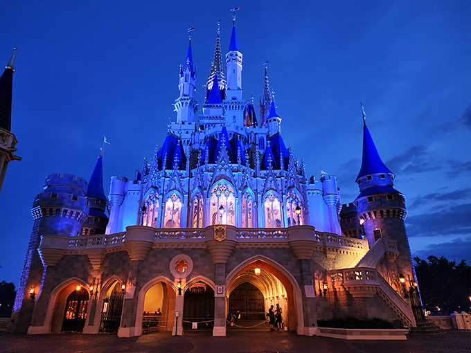 Once upon a dinner time! Cinderella's Royal Table offers panoramic views and princess encounters. Glass slippers optional.