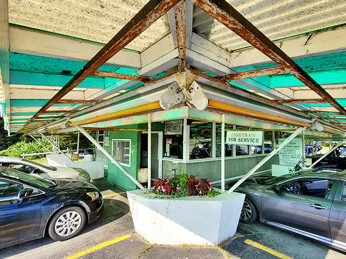 Fat Boy Drive-In: Where time stands still and burgers reign supreme. It's like stepping into an episode of Happy Days!