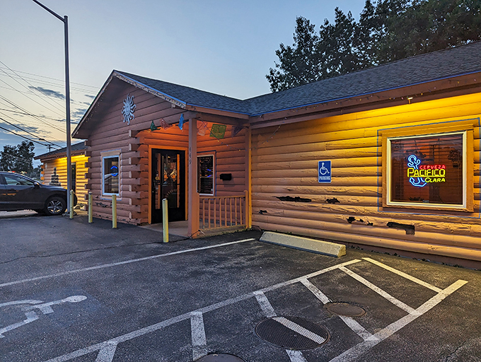 Step into this cozy, log-cabin gem where rustic charm meets the promise of mouthwatering culinary adventure.