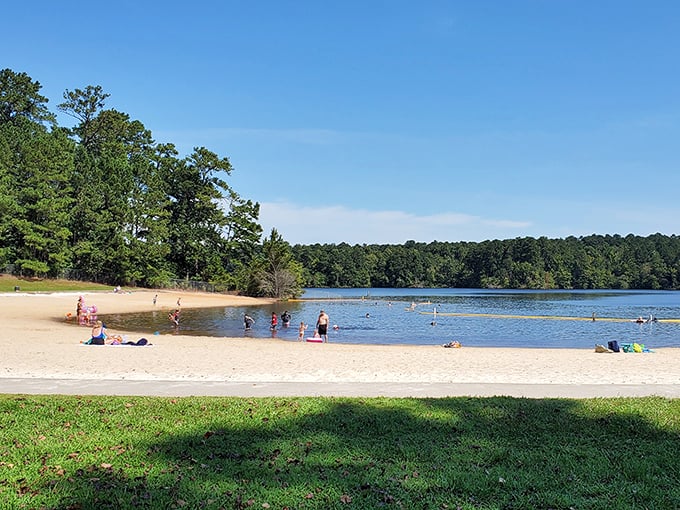 Hard Labor Creek's beach: Where the hardest labor you'll do is deciding between a swim or a nap. Southern relaxation at its finest.