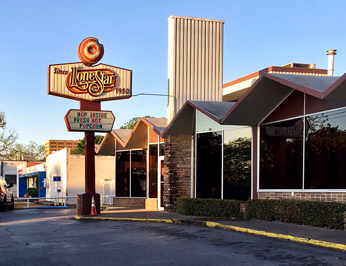Lone Star Donuts: Serving up circular happiness since 1950. It's like a time machine, but with better snacks.