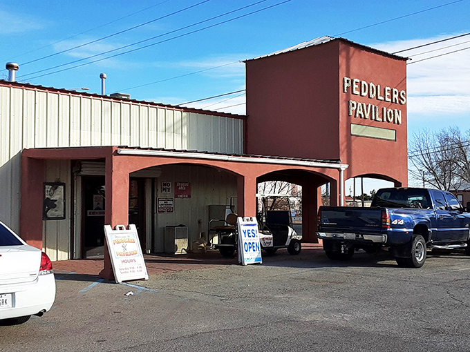 Peddler's Pavilion: Las Cruces' charming flea market oasis. Step inside for a journey through decades of delightful junk.