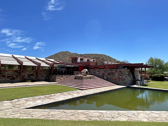 Desert drama meets architectural genius. Taliesin West is what happens when Frank Lloyd Wright says, "Hold my drafting pencil."