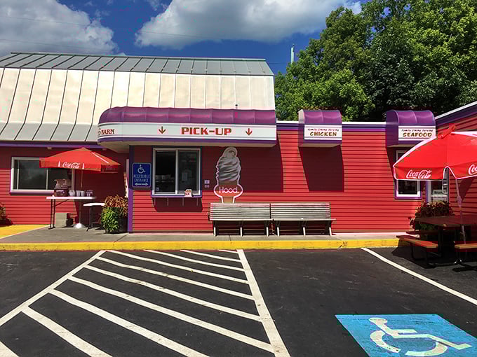 The Red Barn: Where chicken meets its sweet match! This vibrant eatery proves that sometimes the best things in life come in bright red packages.