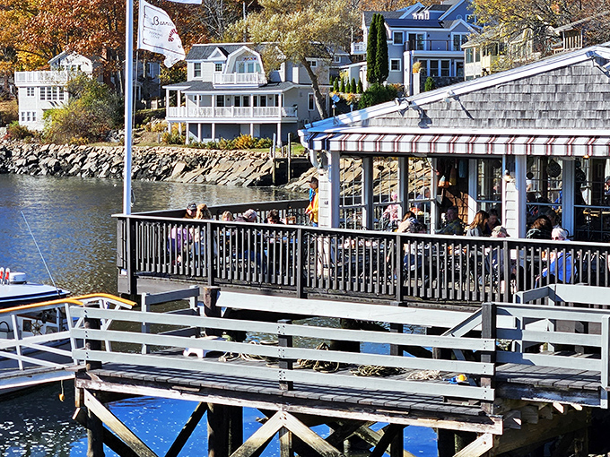 Shingle all the way! Barnacle Billy's weathered exterior hints at the timeless delights waiting inside.