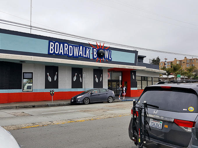 Bold, blue, and ready to bowl &ndash; Boardwalk Bowl brings seaside charm to your favorite indoor sport.