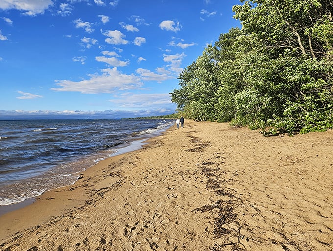 Superior by name, superior by nature. Brimley's sunsets turn the world into a watercolor painting &ndash; no filter needed, just pure Michigan magic.