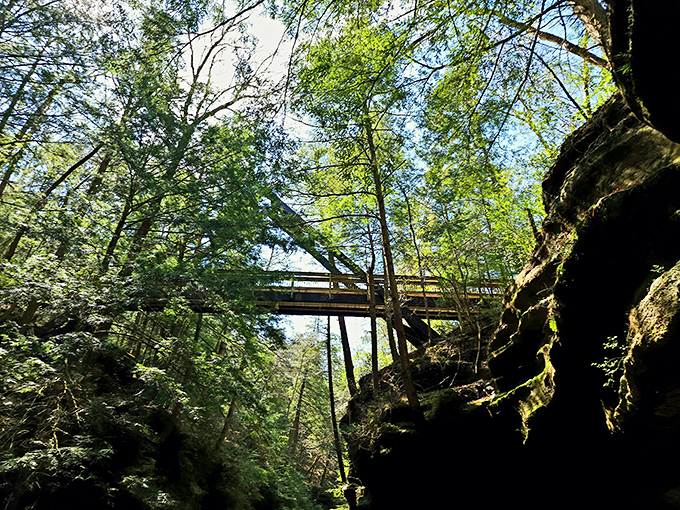 Cantwell's rock formations: nature's very own fun house. Squeeze through and emerge feeling like Alice in Wonderland (minus the shrinking potion).