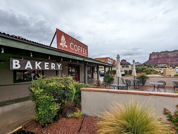 Red rocks, red awnings, and coffee that'll rock your world. Firecreek is Sedona's answer to "But first, coffee."