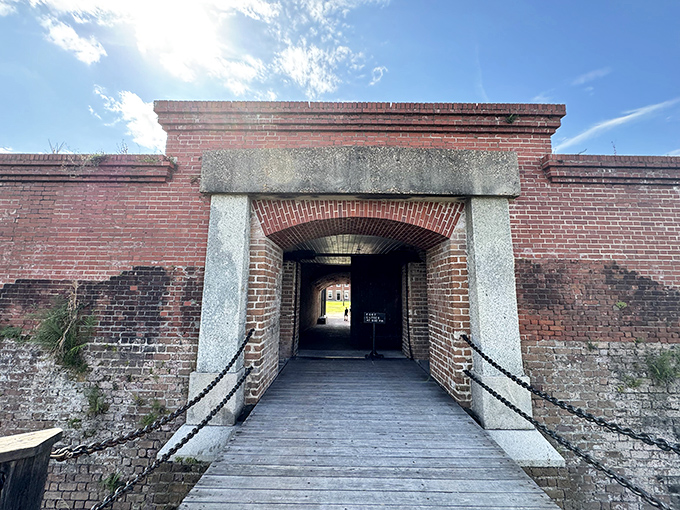 Civil War meets civil unrest... of the ghostly kind! This fort's still on duty, keeping watch over sunbathers and spirits alike.