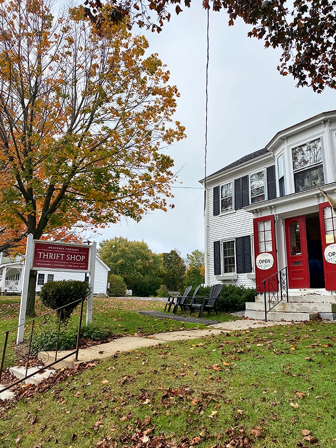 Camden's fashion time machine! Step inside and emerge as a vintage vision. Warning: May cause sudden urges to learn how to knit.