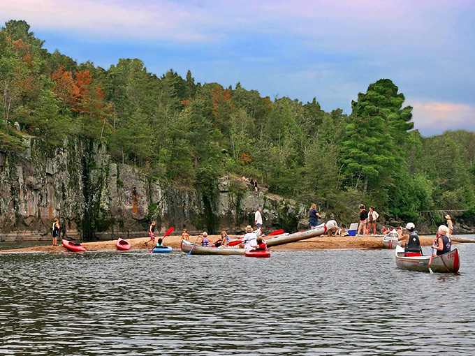 Interstate State Park: Nature's own sculpture garden. It's like walking through a geology textbook, but way more fun and Instagram-worthy.