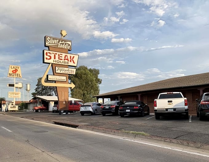 Giddy up to great taste at The Silver Saddle. This Tucson treasure proves that sometimes, the best steaks come with a side of cowboy charm.