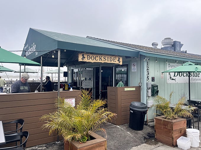 At Tognazzini's, you're so close to the water, you might catch your own dinner! Simple, fresh, and oh-so-Californian.