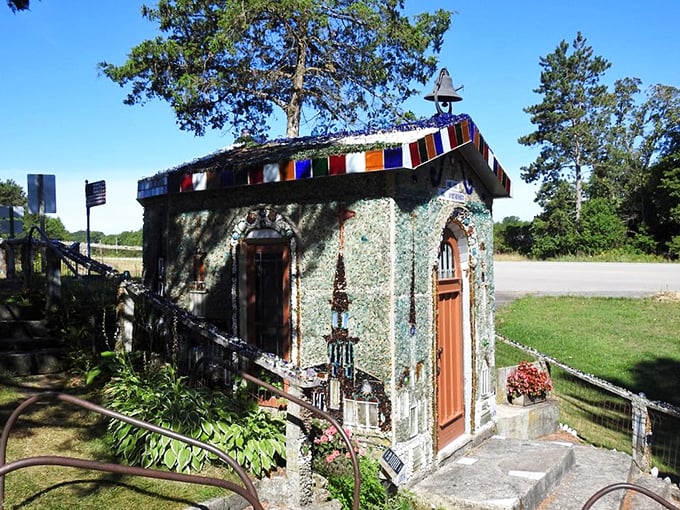 Concrete proof that love endures! The Wegner Grotto is a sparkly spectacle that puts modern marriage proposals to shame.