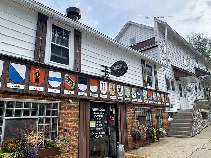 Cheese and charm galore! Widmer's quaint exterior houses a world of traditional cheesemaking techniques and mouthwatering flavors.