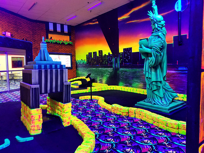 Glowing balls, alien landscapes &ndash; Zap Zone's course is out of this world. Literally.