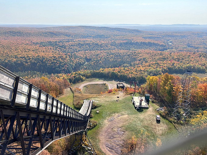 Fall in Michigan: where the trees put on a show that rivals Broadway. No tickets required, just a sense of wonder.
