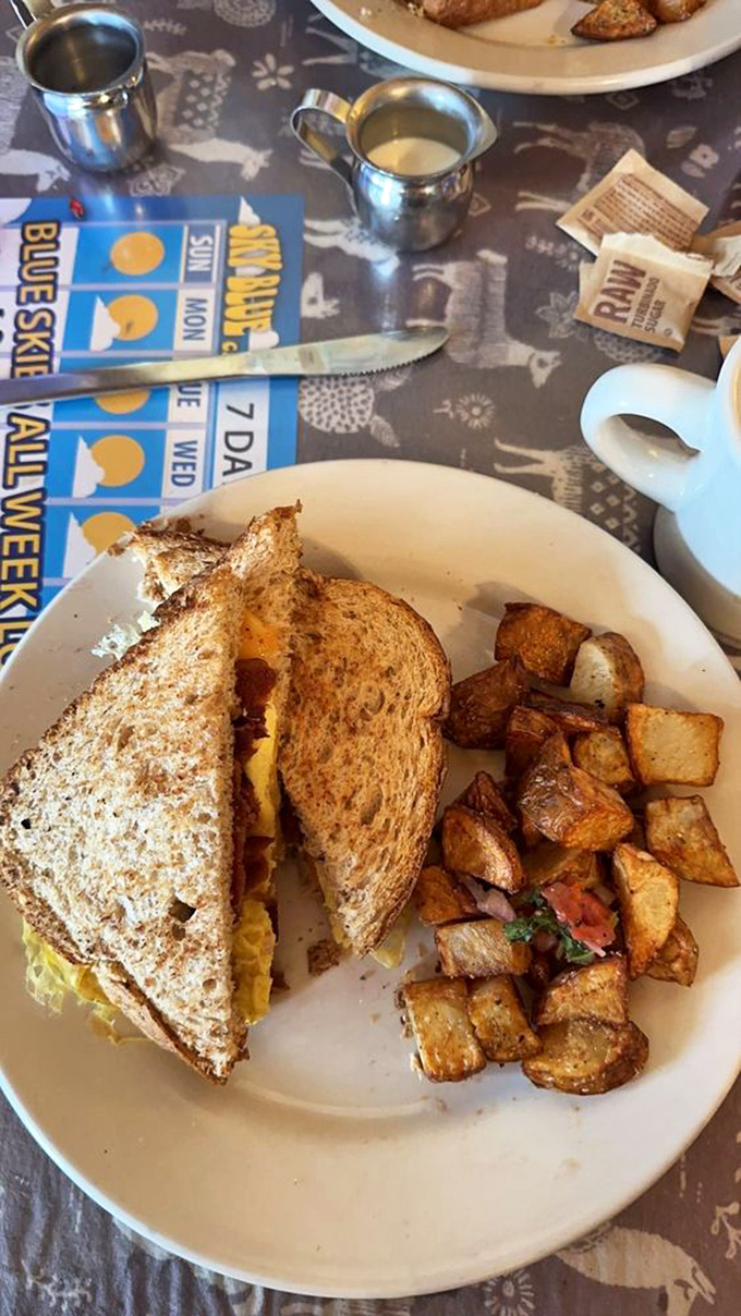 This bacon sandwich is bringing home the bacon... and eggs, and cheese. It's a breakfast triple threat!