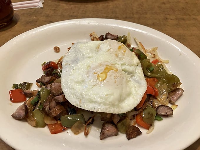 Bob's Skillet: Where breakfast meets its match. It's like your favorite morning foods decided to throw a party on your plate.