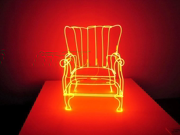 Take a seat and stay awhile! This glowing chair proves that even furniture can have its moment in the spotlight.