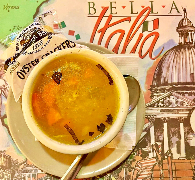 Chicken Pastina Soup: Grandma's love in a bowl. It's like a warm, comforting hug for your insides &ndash; no actual grandma required!