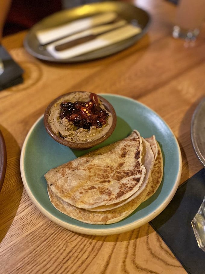 Chicken liver p&acirc;t&eacute; smooth enough to make silk jealous. Spread it on those tortillas and prepare for a flavor explosion.