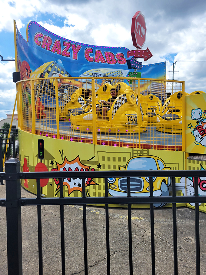 "Buckle up for a wild ride in these Crazy Cabs! It's like New York traffic, but with 100% more giggles and 100% less road rage."