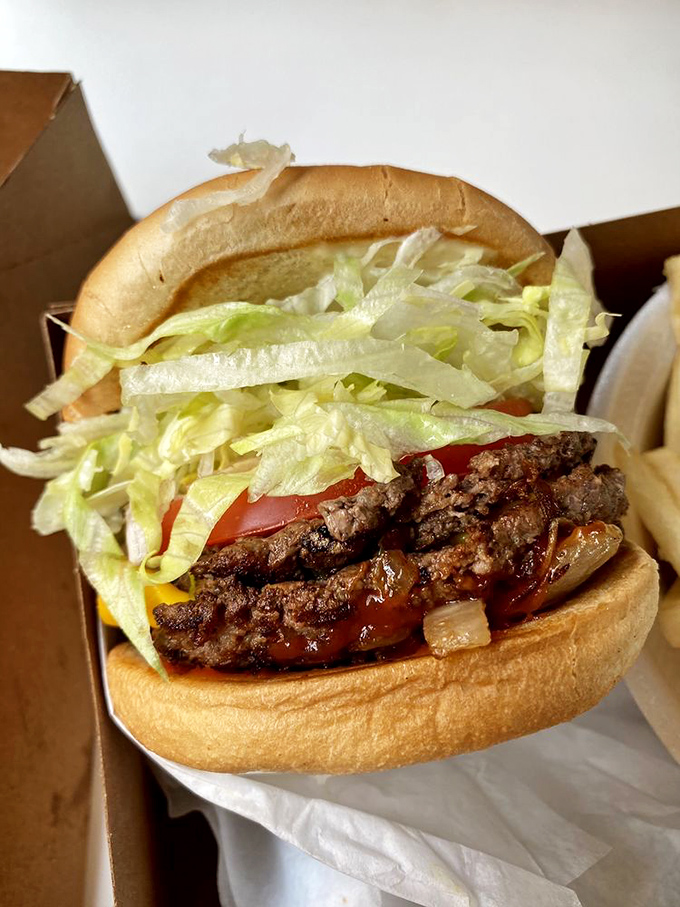 Double the patty, double the fun! This burger stack is taller than some Hollywood actors&mdash;and definitely more satisfying.