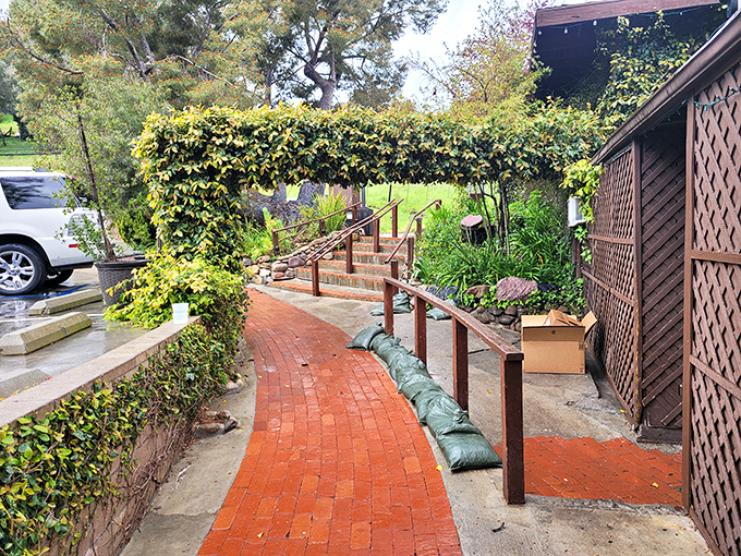 Inn of the Seventh Ray: Dine under a canopy of trees and twinkling lights. It's like a fairy tale, but with better food.