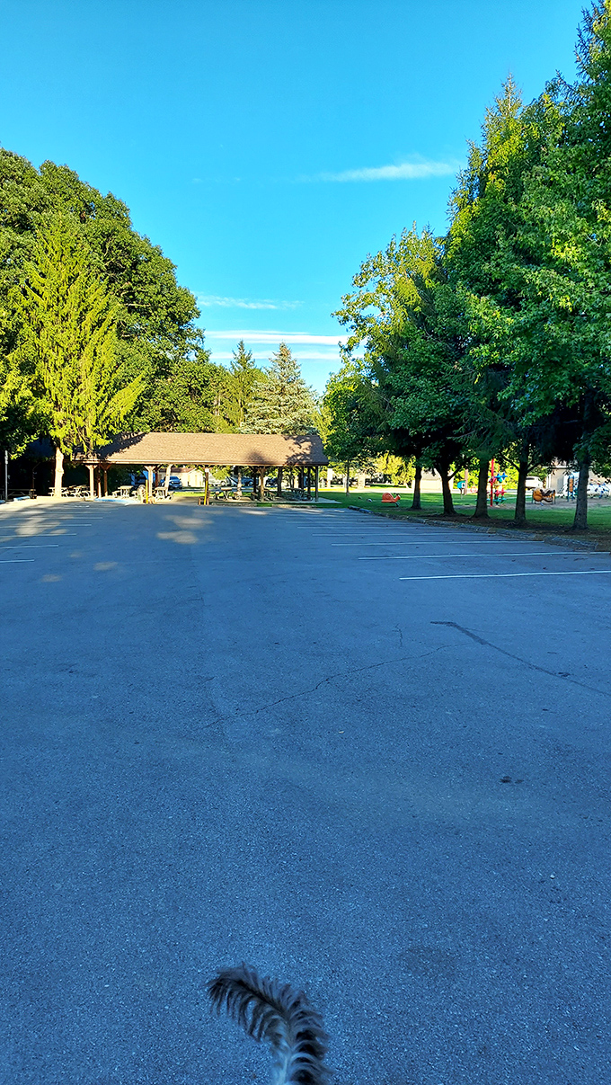 Parking lot or portal to adventure? This unassuming spot is where the magic begins. Time to trade horsepower for foot power!