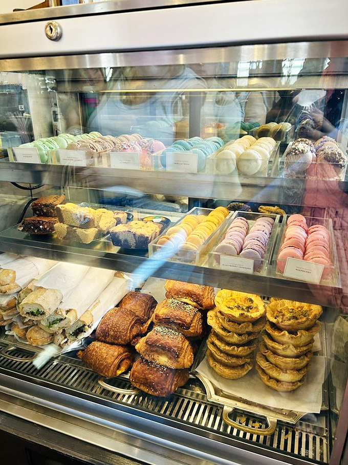 A rainbow of sweet temptations. These pastries are so pretty, they could make a Parisian p&acirc;tissier tip his beret in respect.