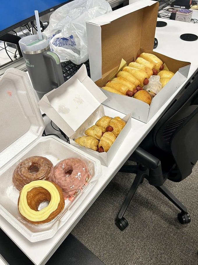 Strawberry fields forever! These croissant donuts are what happens when fruit and pastry have a deliciously beautiful baby.