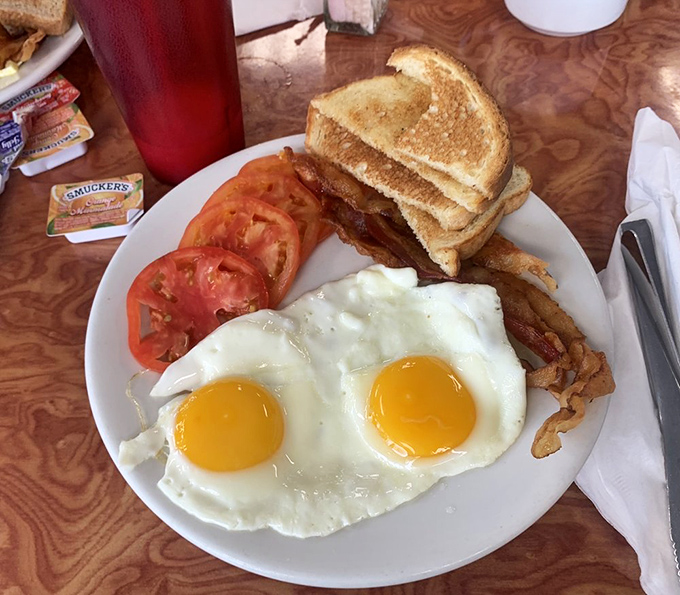 The "Anytime Breakfast" &ndash; because adulting means eating pancakes for dinner if you darn well please. Take that, circadian rhythm!
