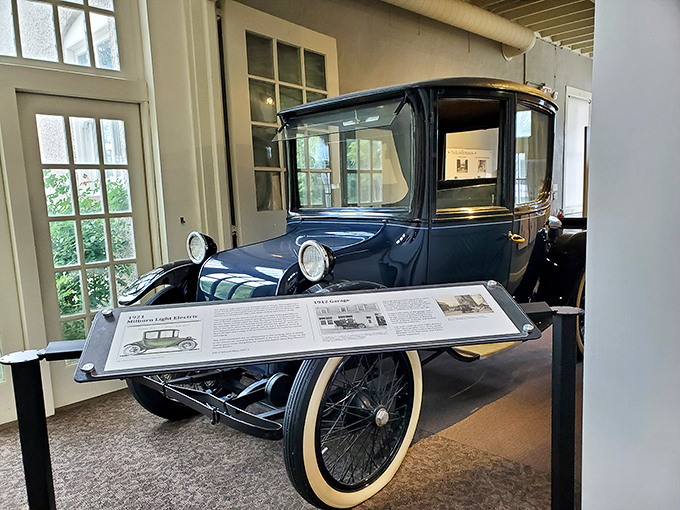 Talk about a time machine! This vintage car's ready to take you on a joyride through history.