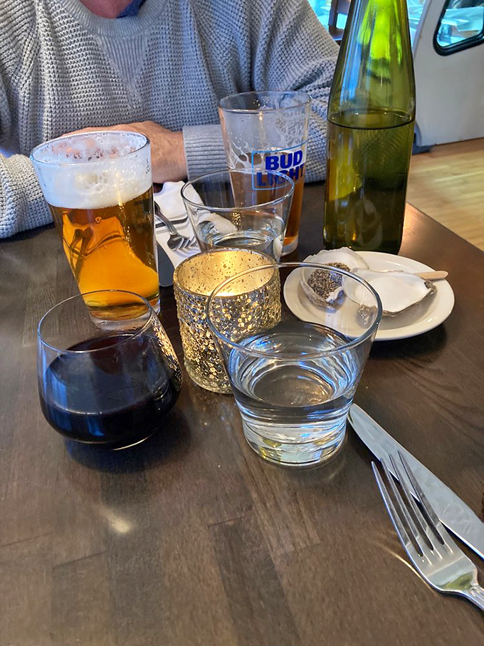 Cheers to choices! From craft beers to fine wines, this spread has more options than a Netflix queue on a rainy day.