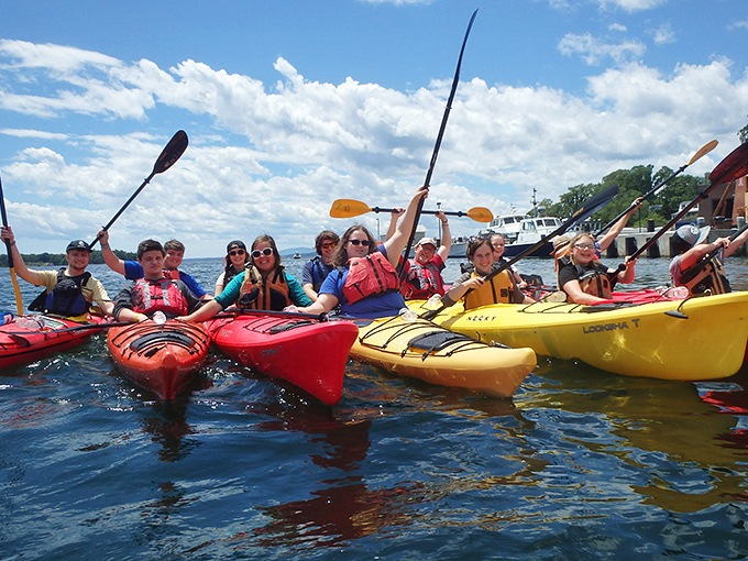 Kayaking in Castine: Where you can paddle your way to serenity and work off that extra slice of blueberry pie.