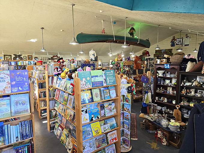 Dr. Seuss meets Nancy Drew in this colorful corner. It's a storybook come to life, minus the talking animals (we think).