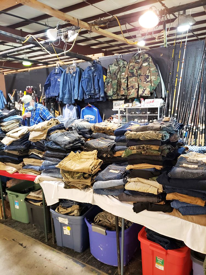 Denim dreams and camo fantasies. This clothing cornucopia has enough options to dress an army&hellip; or at least a very fashion-forward militia.