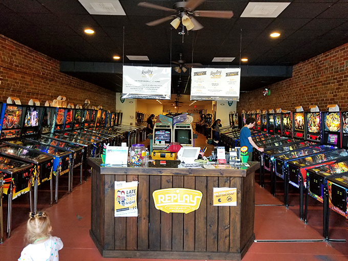 Command central for pixel-powered fun! This rustic counter is where gaming dreams begin and "Game Over" is just a temporary setback.