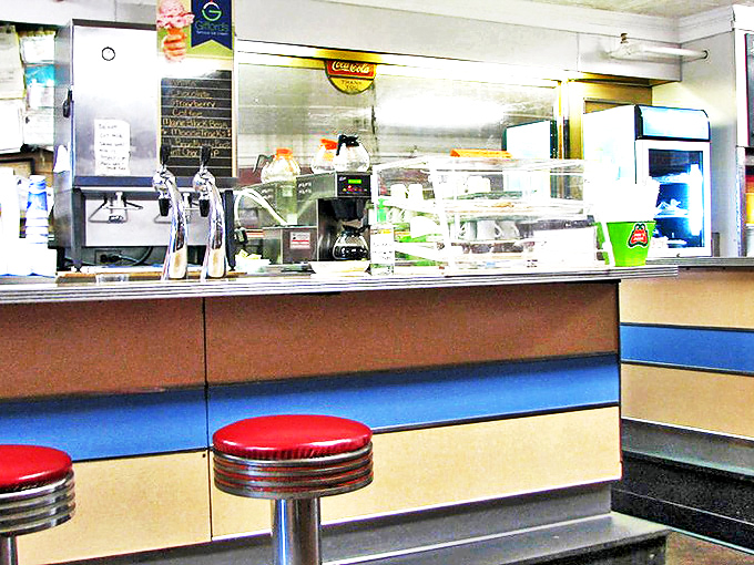 "Where pizza dreams come true!" This bustling counter is the command center of deliciousness, orchestrating a symphony of flavors for hungry patrons.