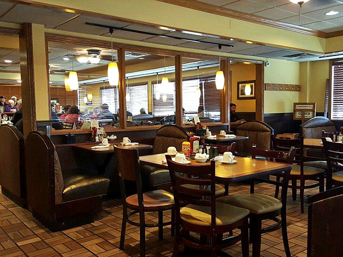 Cozy booths and warm lighting: the perfect recipe for turning strangers into friends over a shared love of great food.