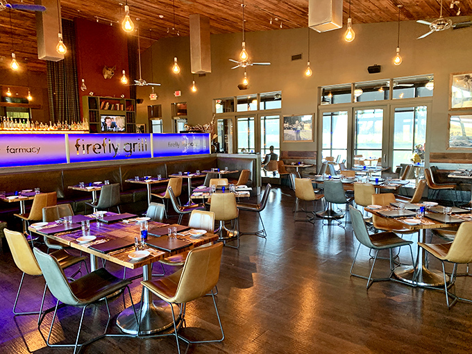 Dine in style at Firefly Grill, where every table feels like the best seat in the house. Modern meets cozy in this inviting space that whispers, "Stay awhile."
