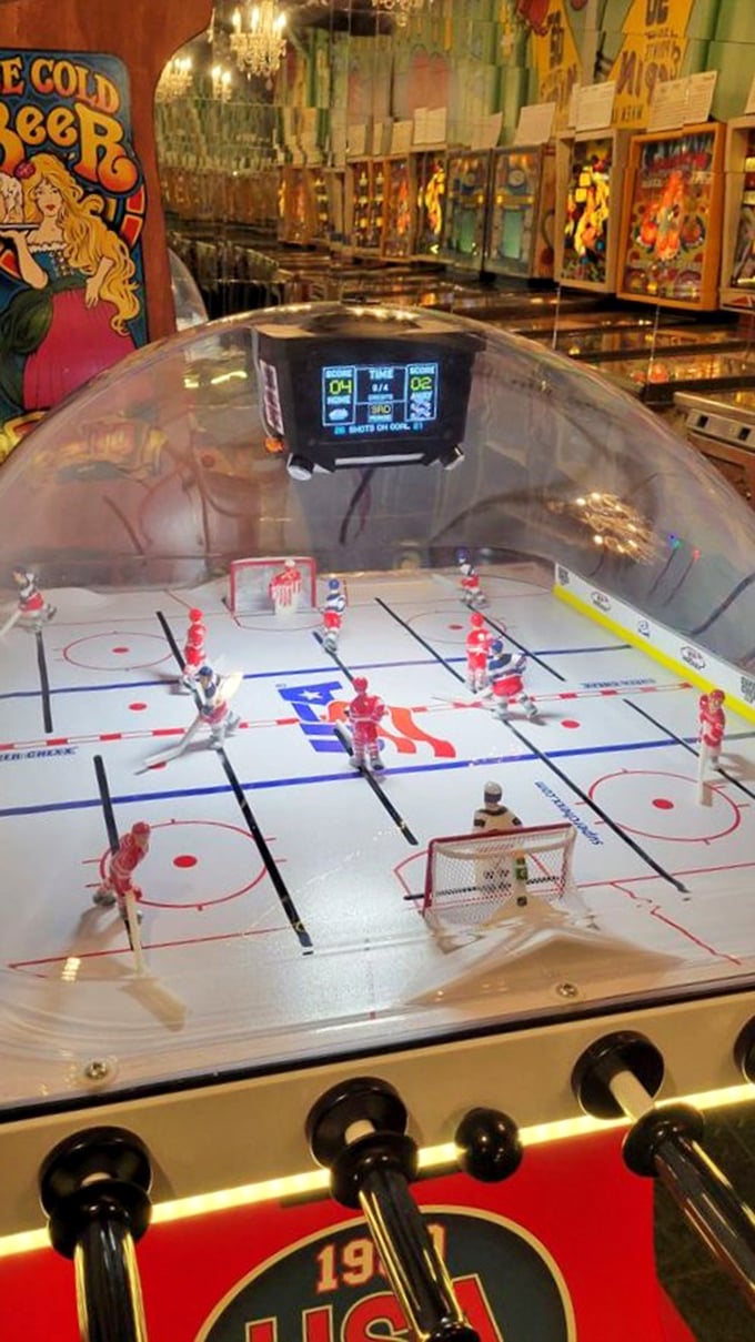 He shoots, he scores! This tabletop hockey game is like having the Stanley Cup playoffs in your living room.