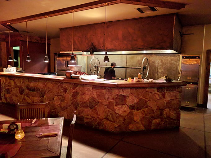 Where the magic happens! This kitchen's hotter than Arizona in August, churning out steaks that'll make your taste buds do the two-step.